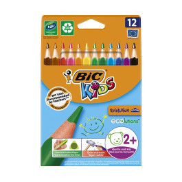 BIC цветни моливи JUMBO EVOLUTION 12 бр. | ХИПОЛЕНД