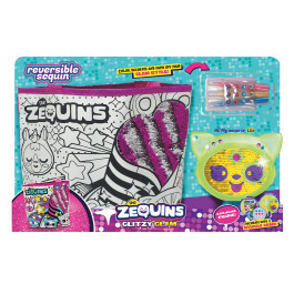 ZEQUINS Чанта за оцветяване и фигурка с променящо се личице GLITZY GLAM ...