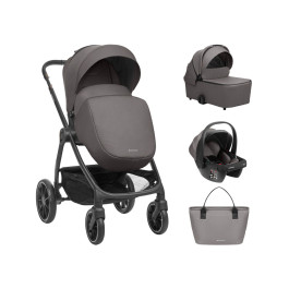KIKKA BOO Комбинирана количка 3в1 MODENA DARK GREY | ХИПОЛЕНД