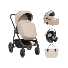 KIKKA BOO Комбинирана количка 3в1 MODENA BEIGE | ХИПОЛЕНД
