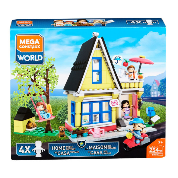 MEGA CONSTRUX WORLD Конструктор къща 254ч. | ХИПОЛЕНД